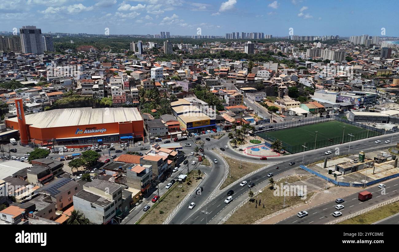 salvador, bahia, brazil - october 28, 2024: aerial view of the Boca do ...