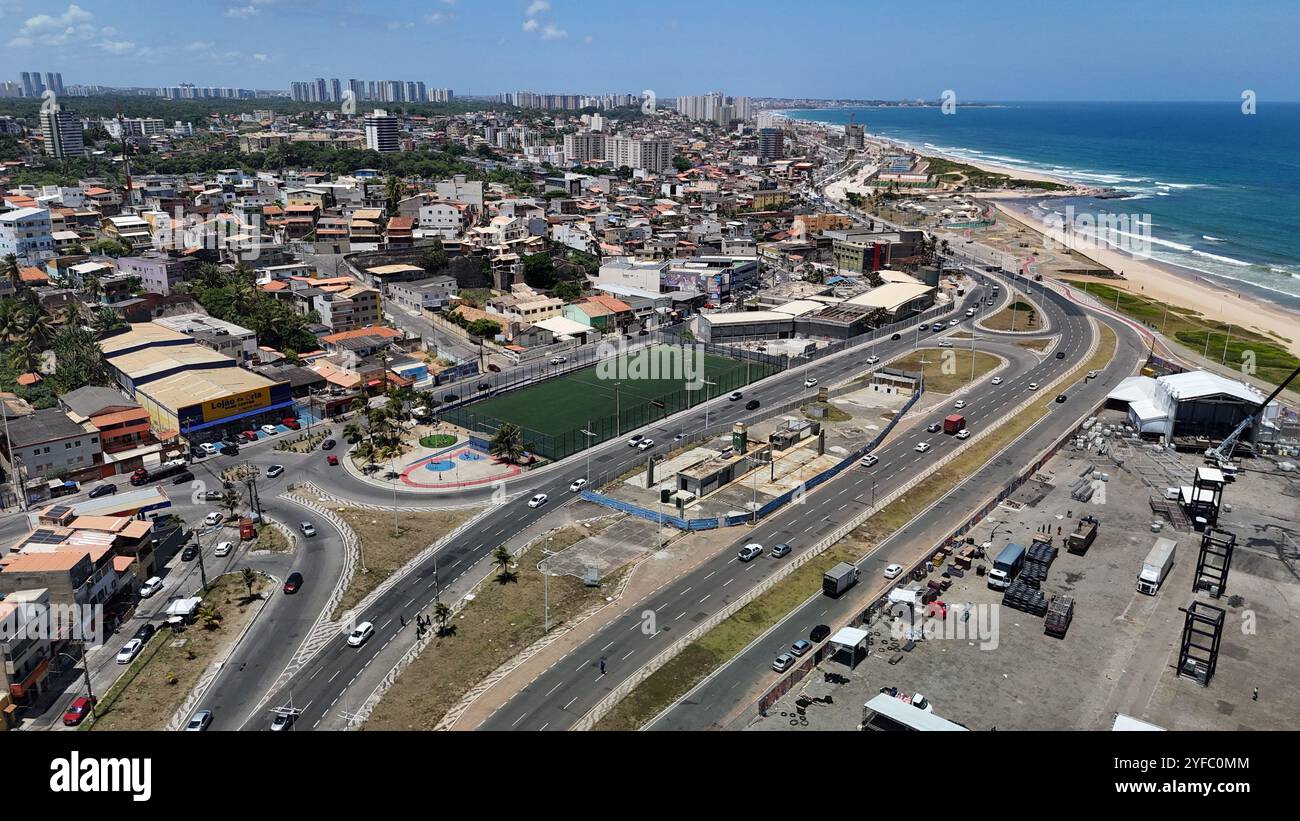 salvador, bahia, brazil - october 28, 2024: aerial view of the Boca do ...