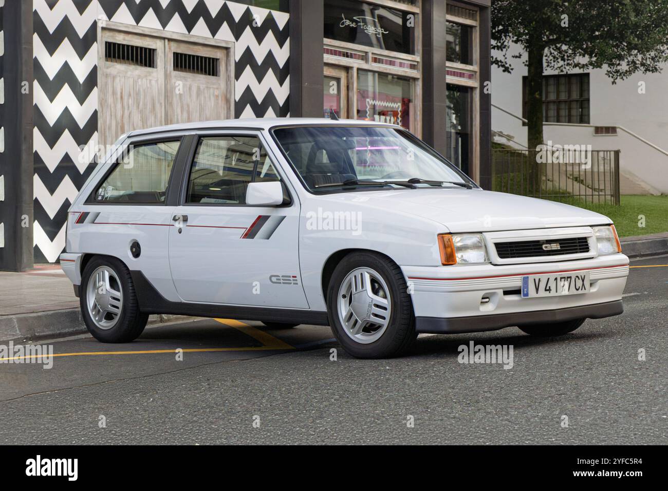 Urnieta, Spain-October 5, 2024: 1988 Opel Corsa A (S83) GSi on city ...