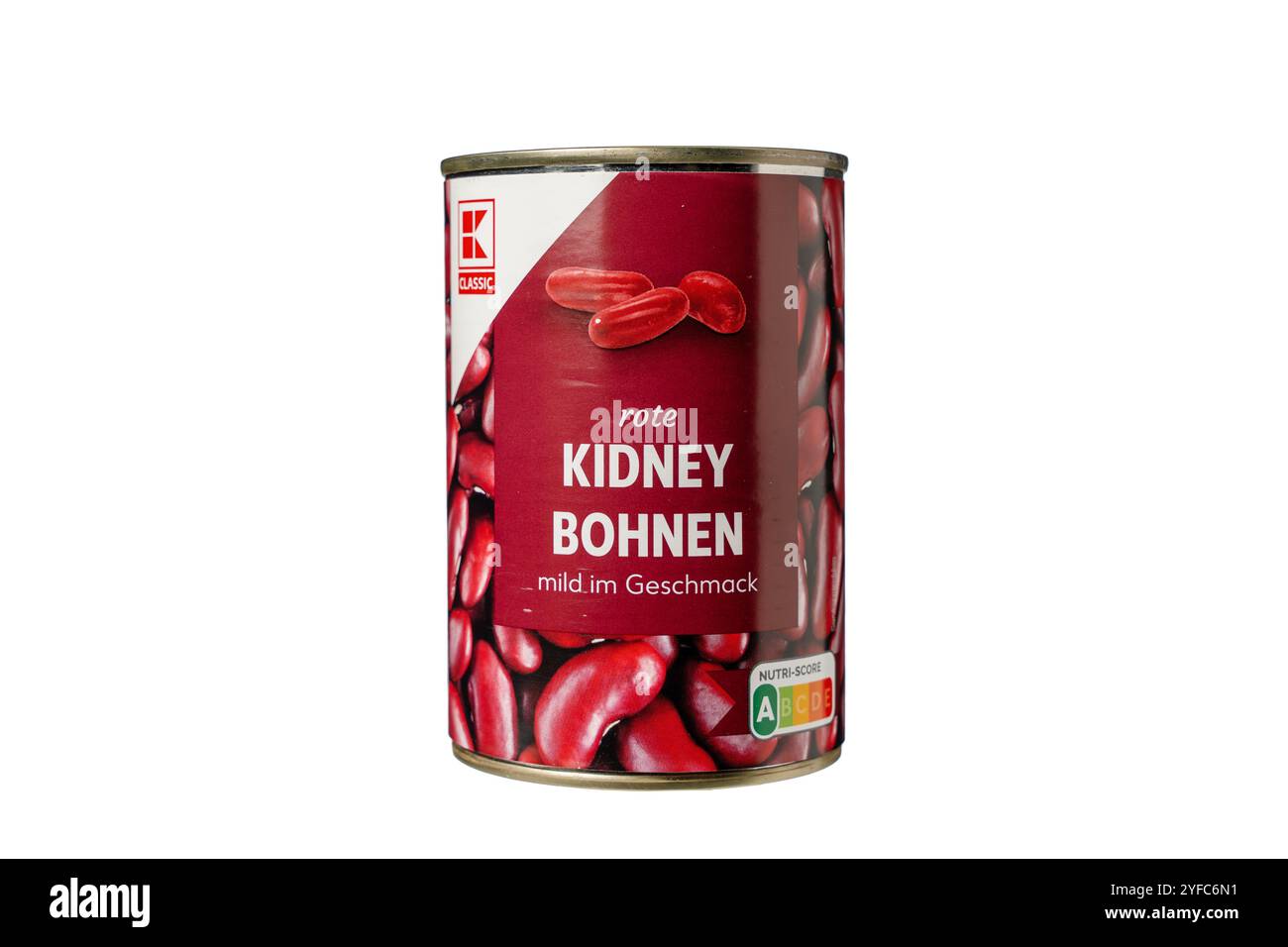 Germany Berlin November 4, 2024. A can of kidney beans is shown on a ...