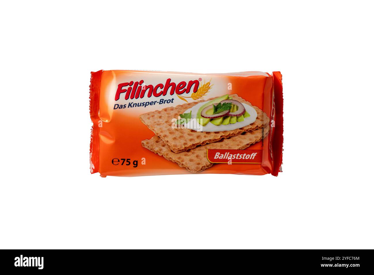 Germany Berlin November 4, 2024. Packaging of Filinchen crispy bread on ...