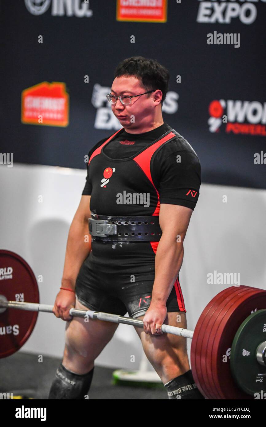 Sydney, Australia. 12th Oct, 2024. Xi Tan of China seen in action at the 2024 World Powerlifting ...