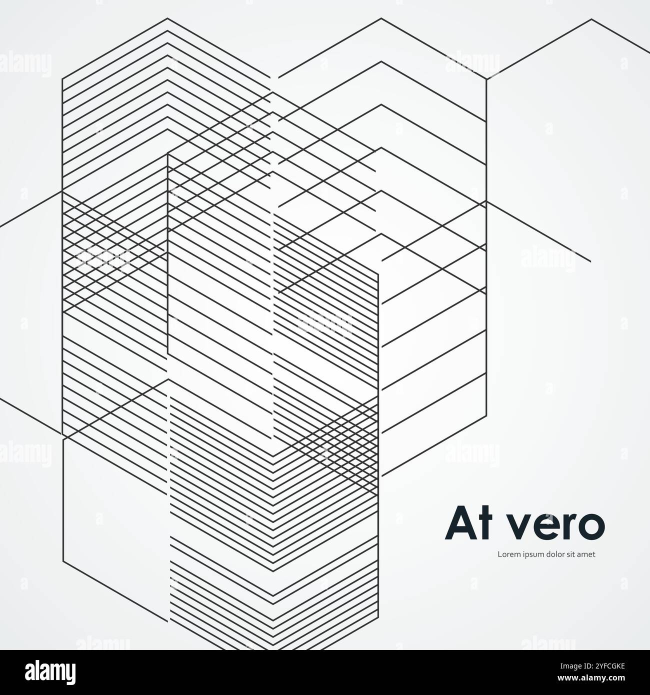 Vector seamless pattern.connection lines hexagons white background ...