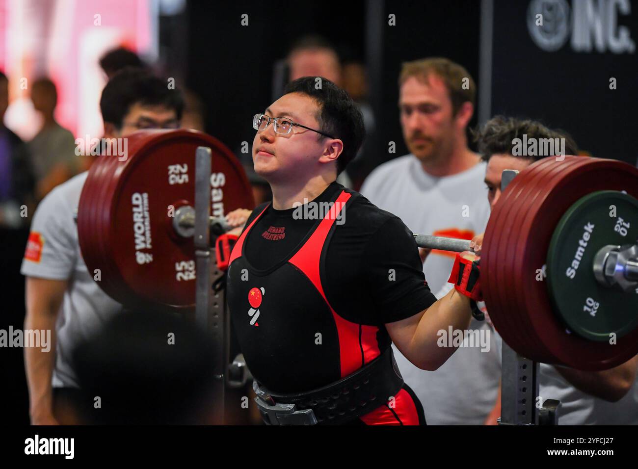 Sydney, Australia. 12th Oct, 2024. Xi Tan of China seen in action at the 2024 World Powerlifting ...