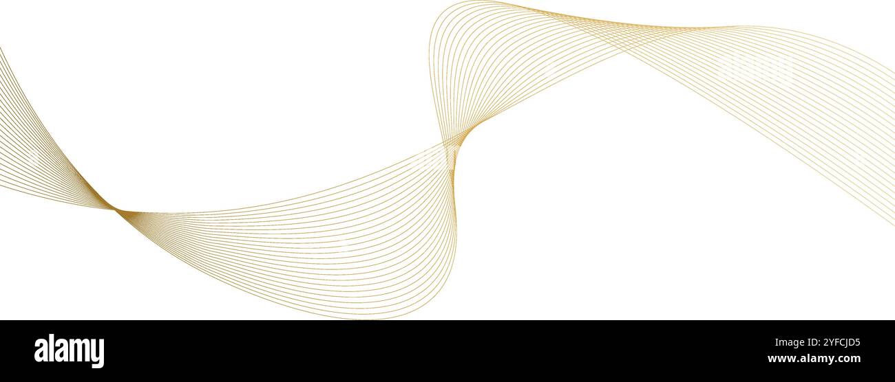smooth curve gold gradient color. Vector illustration Stock Vector ...
