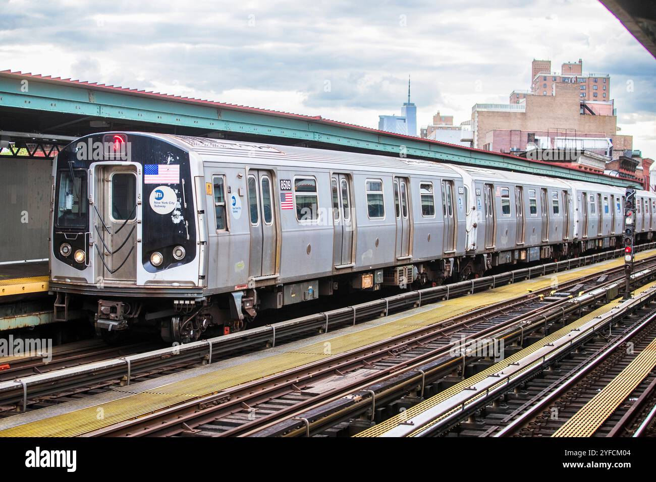 MTA NYC Subway train Stock Photo - Alamy
