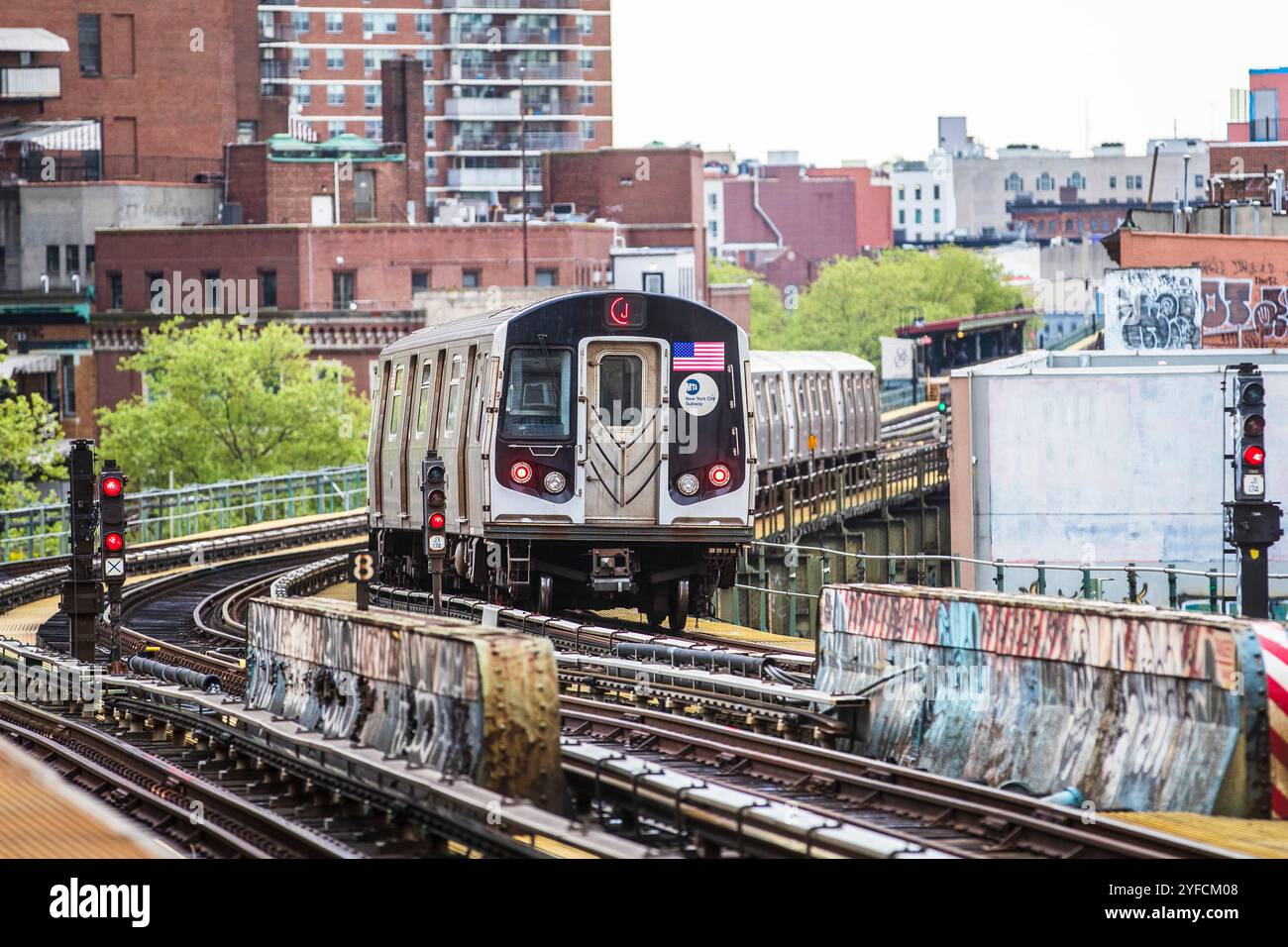 MTA NYC Subway train Stock Photo - Alamy