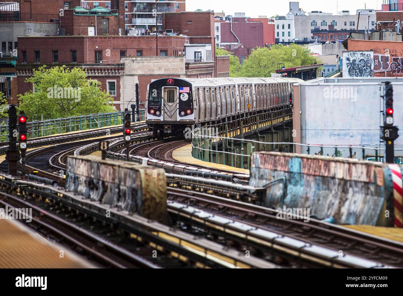 MTA NYC Subway train Stock Photo - Alamy