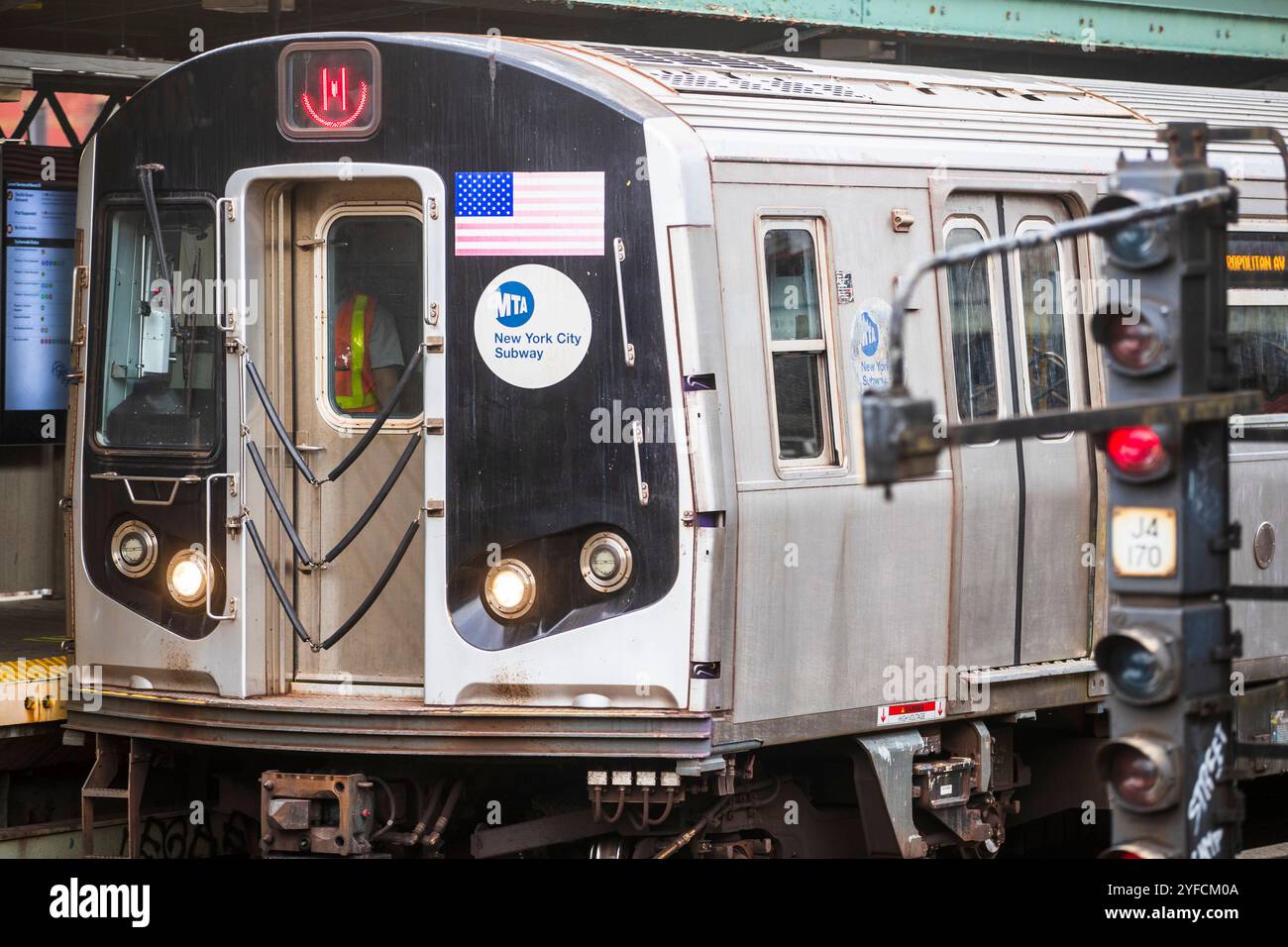 MTA NYC Subway train Stock Photo - Alamy