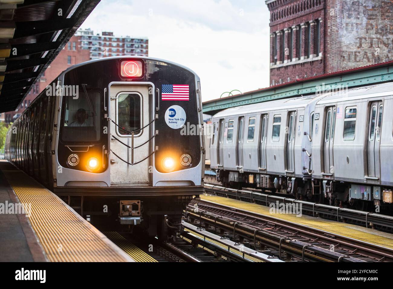 MTA NYC Subway train Stock Photo - Alamy