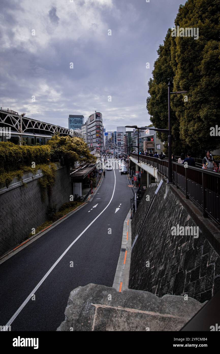 Ueno Ameyayokocho Shopping Street intersection approach Stock Photo - Alamy