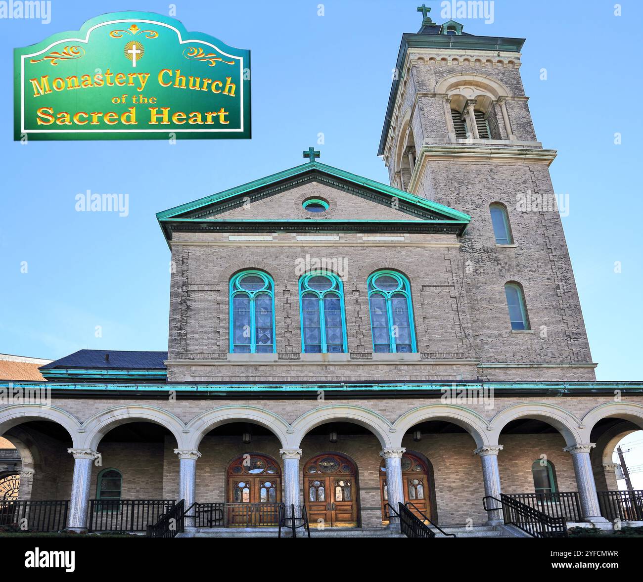 Entrance sacred heart catholic hi-res stock photography and images - Alamy