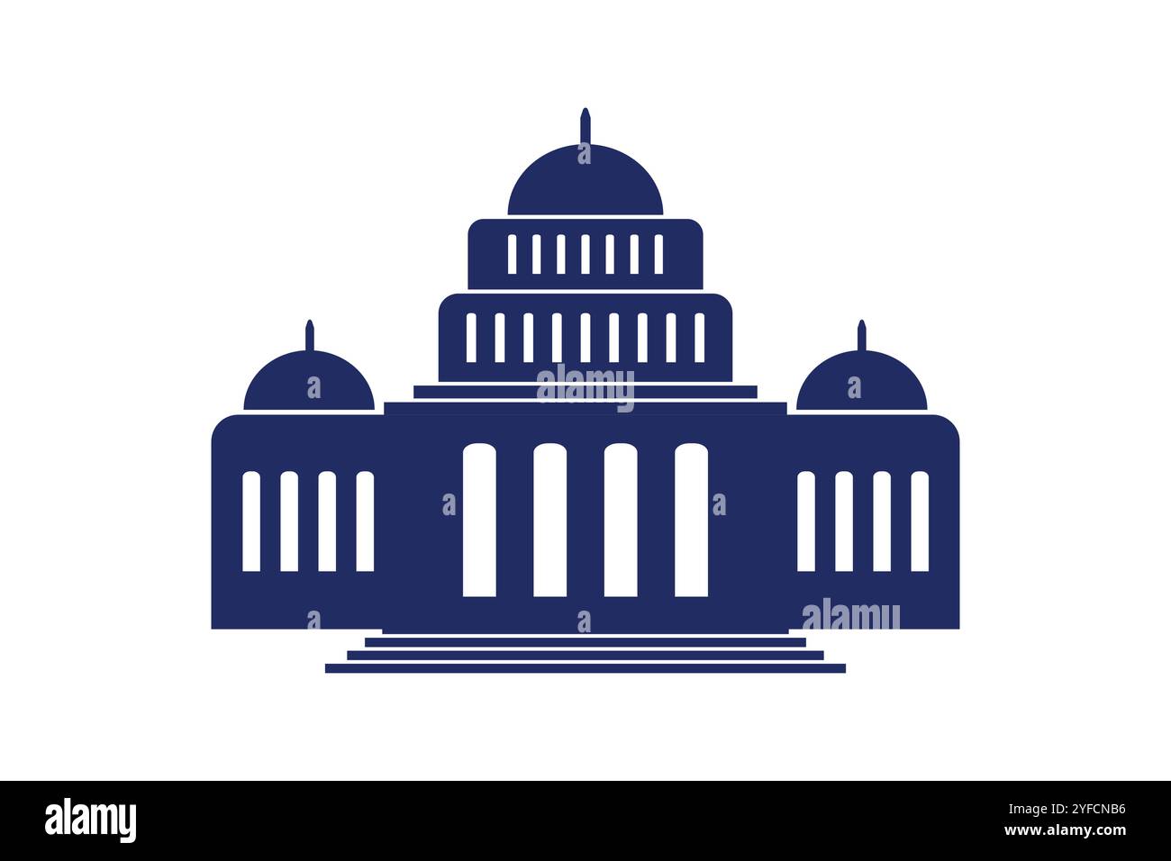 Bank, museum or library icon. Classical architecture building with ...