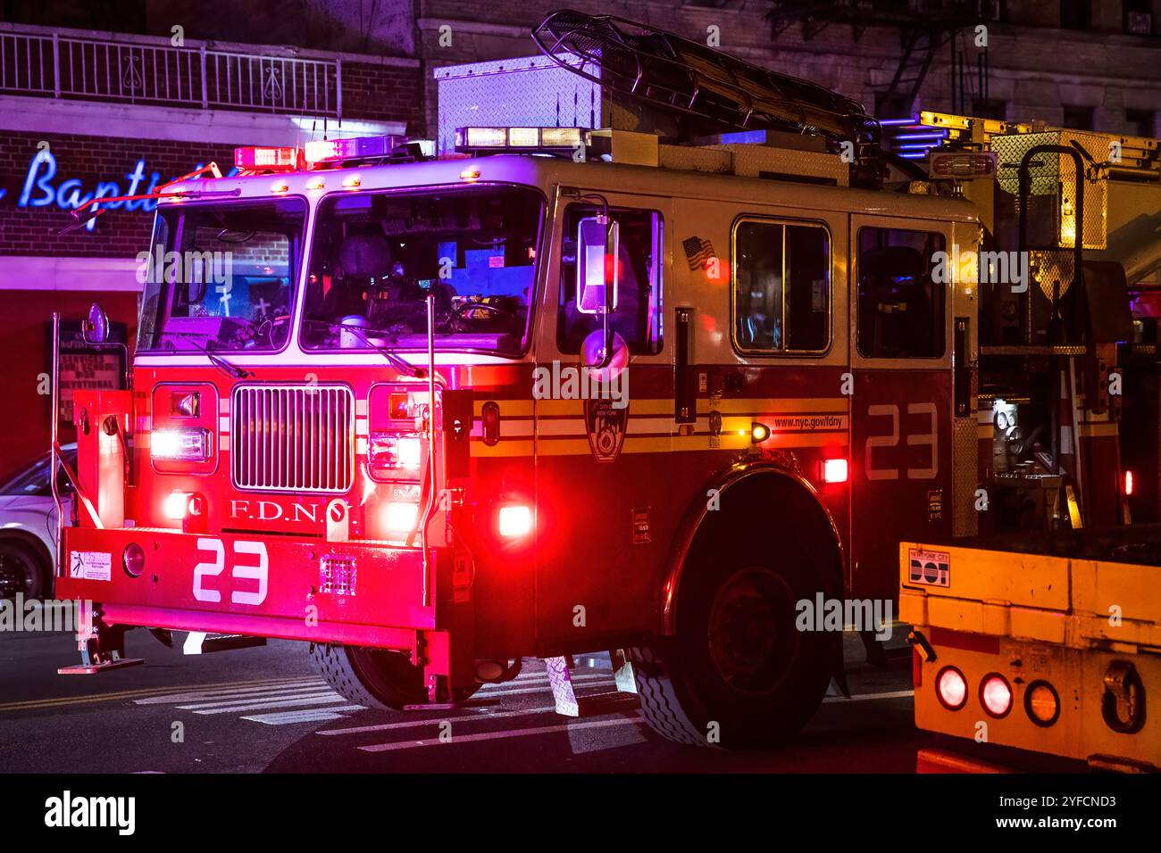 FDNY Hook and Ladder 23 Stock Photo - Alamy