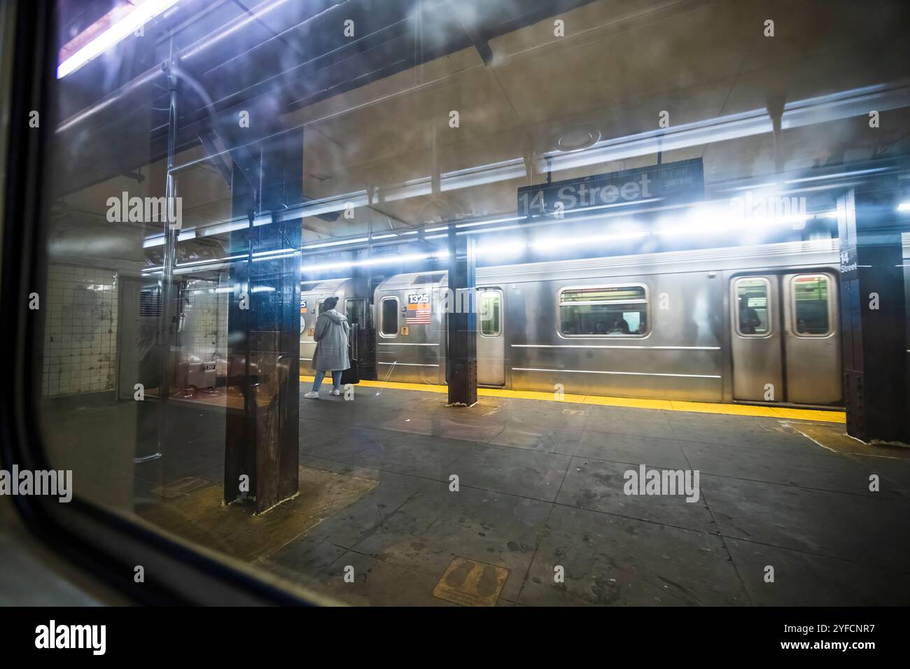 MTA NYC Subway train Stock Photo - Alamy