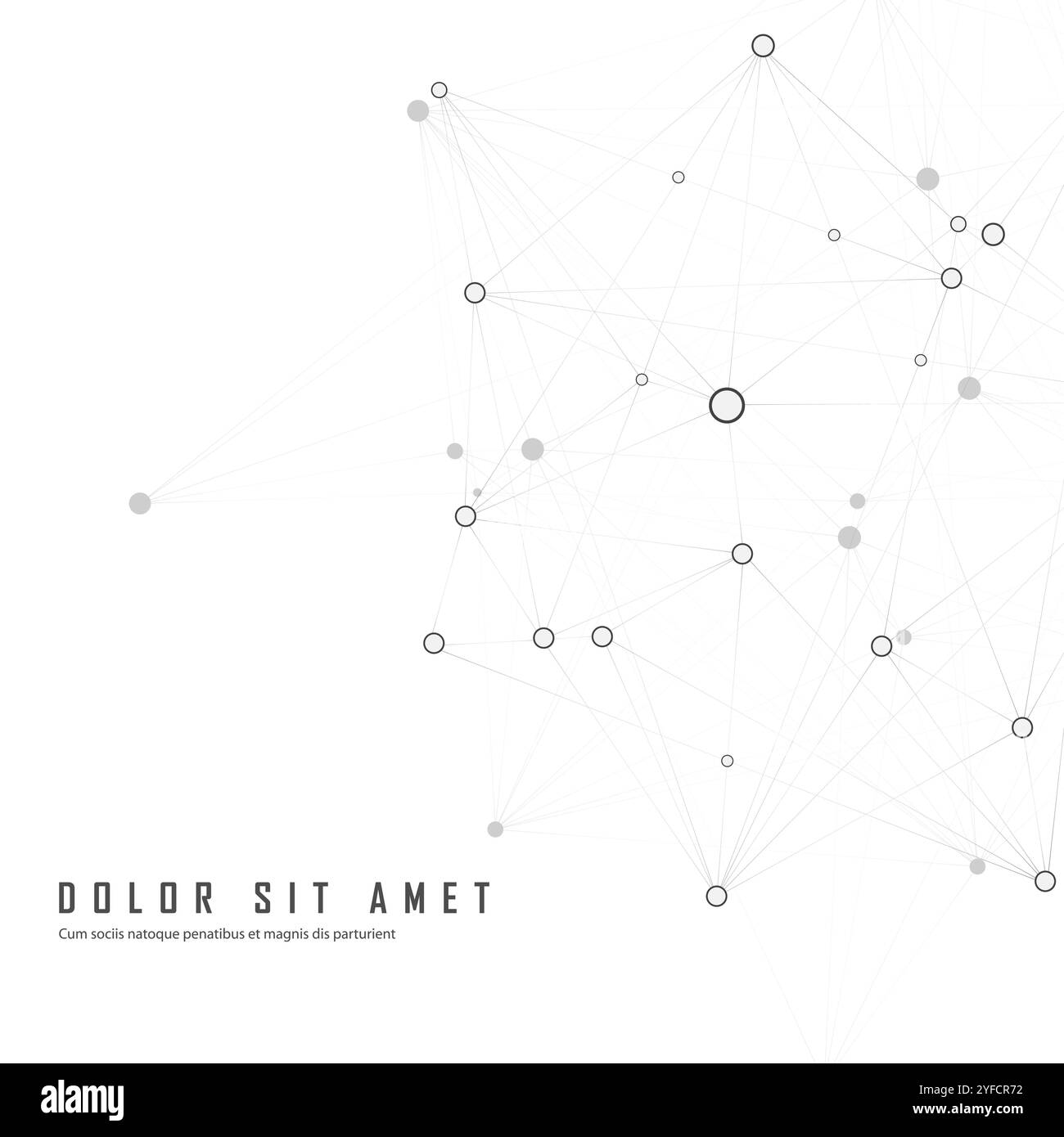 Modern abstract illustration with connect dots for web backdrop design. Tech science background ...