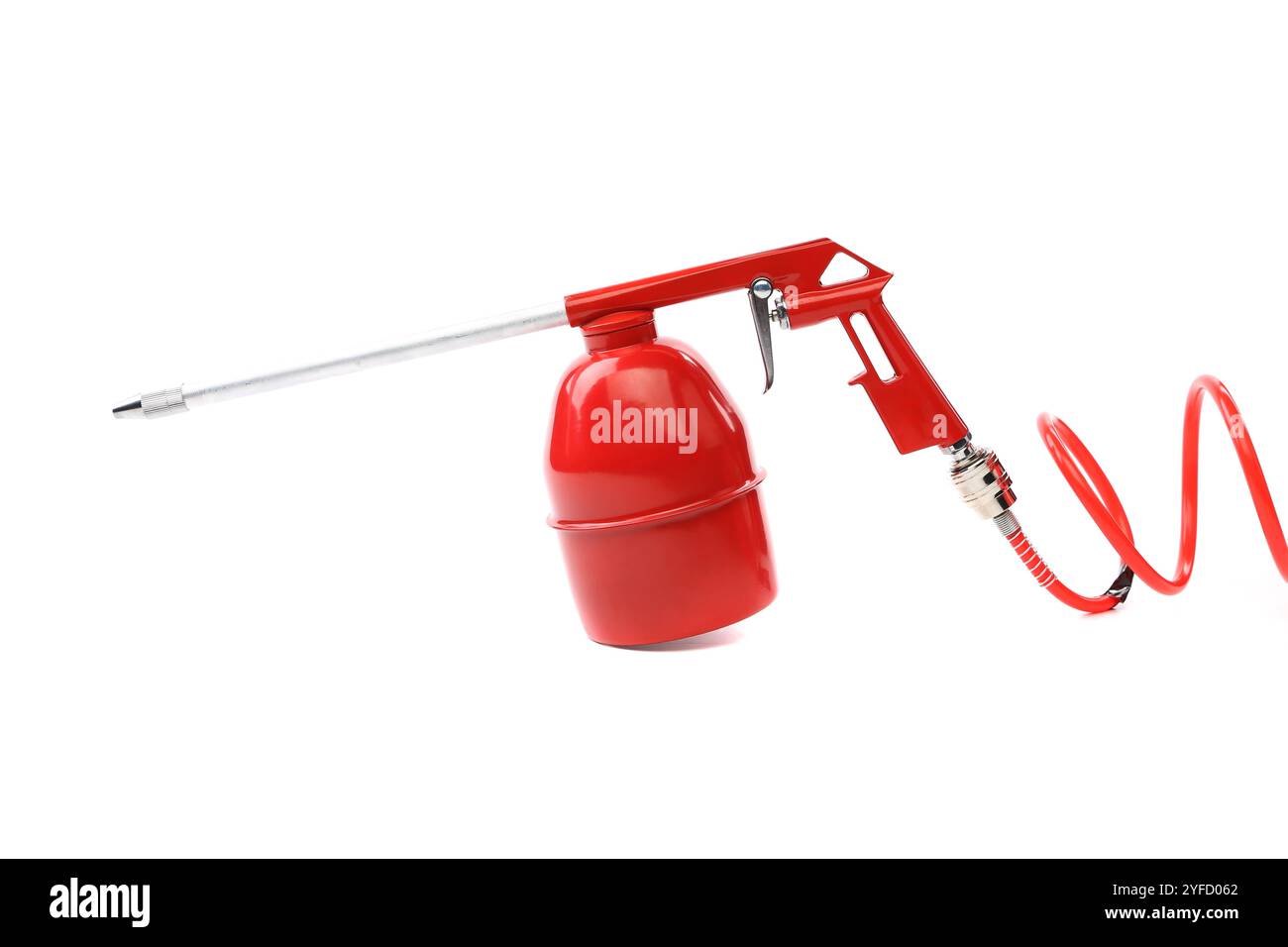Spray gun isolated over a white background Stock Photo - Alamy