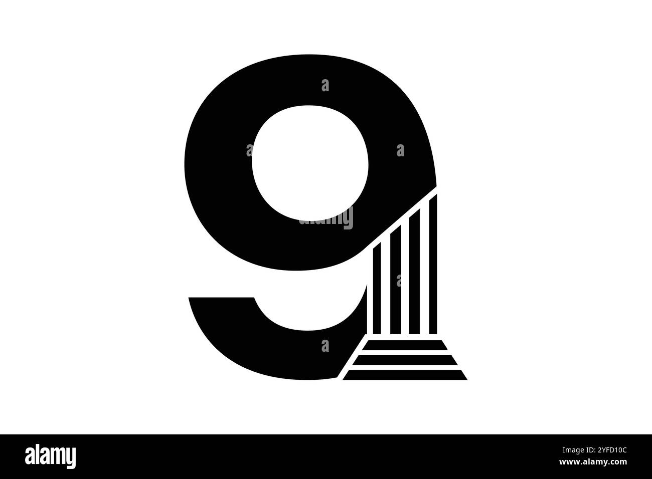 Number 9 logo hi-res stock photography and images - Alamy