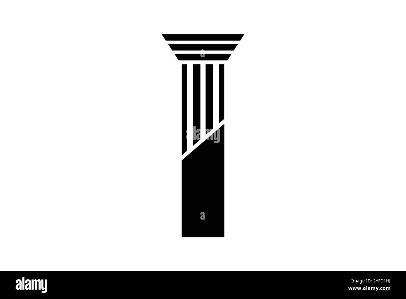 I letter law logo hi-res stock photography and images - Alamy