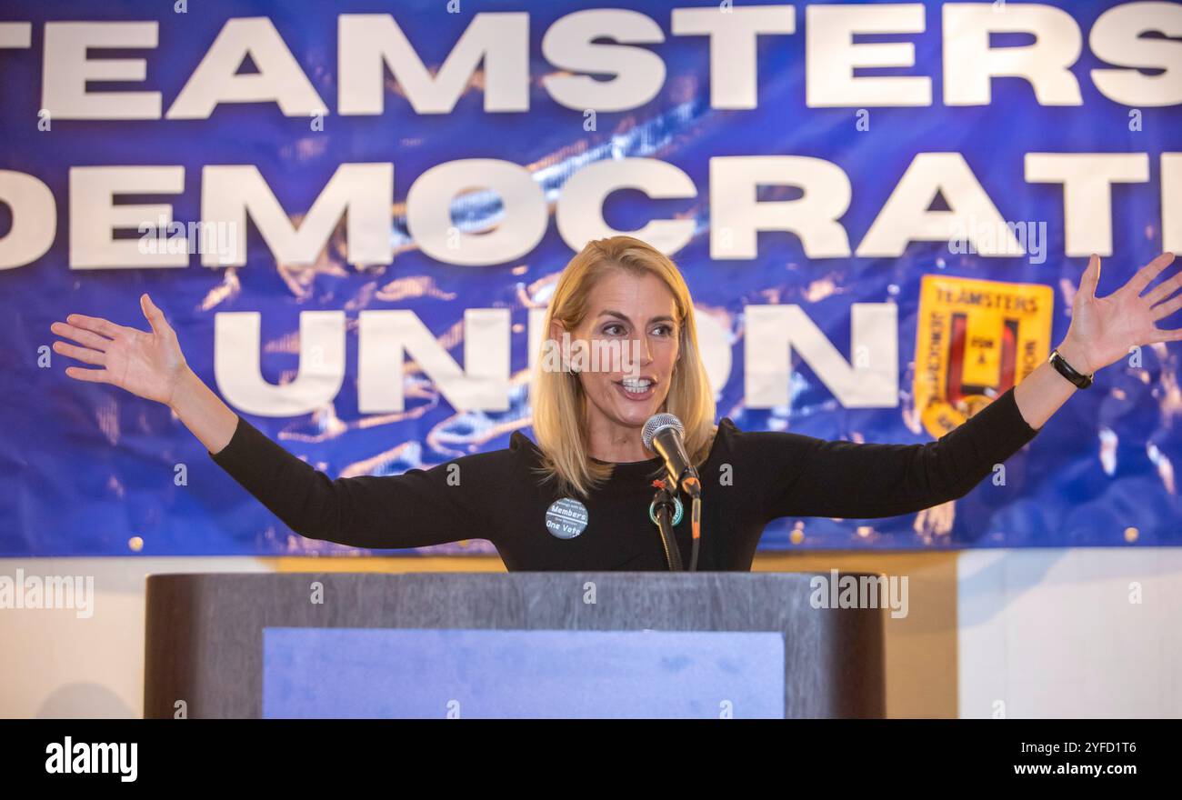 Chicago, Illinois - Sara Nelson, president of the Association of Flight ...