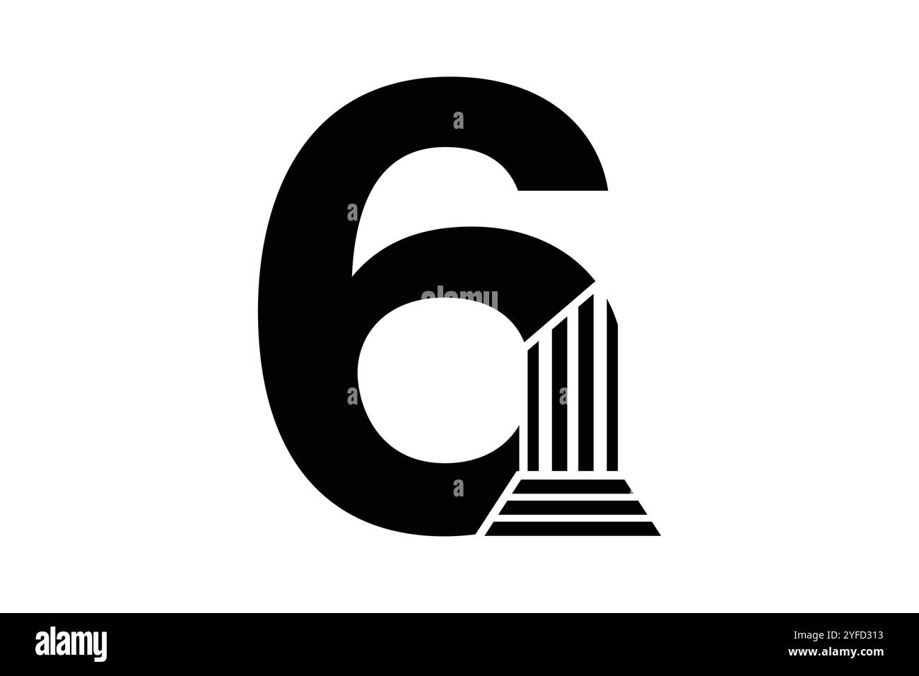 Number 6 logo Cut Out Stock Images & Pictures - Alamy