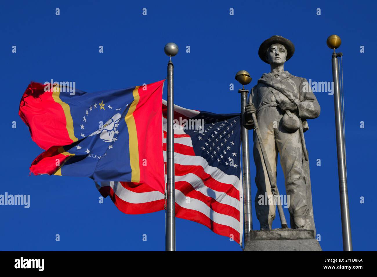 The Confederate Soldier statue on the Square in Brandon, Mississippi ...