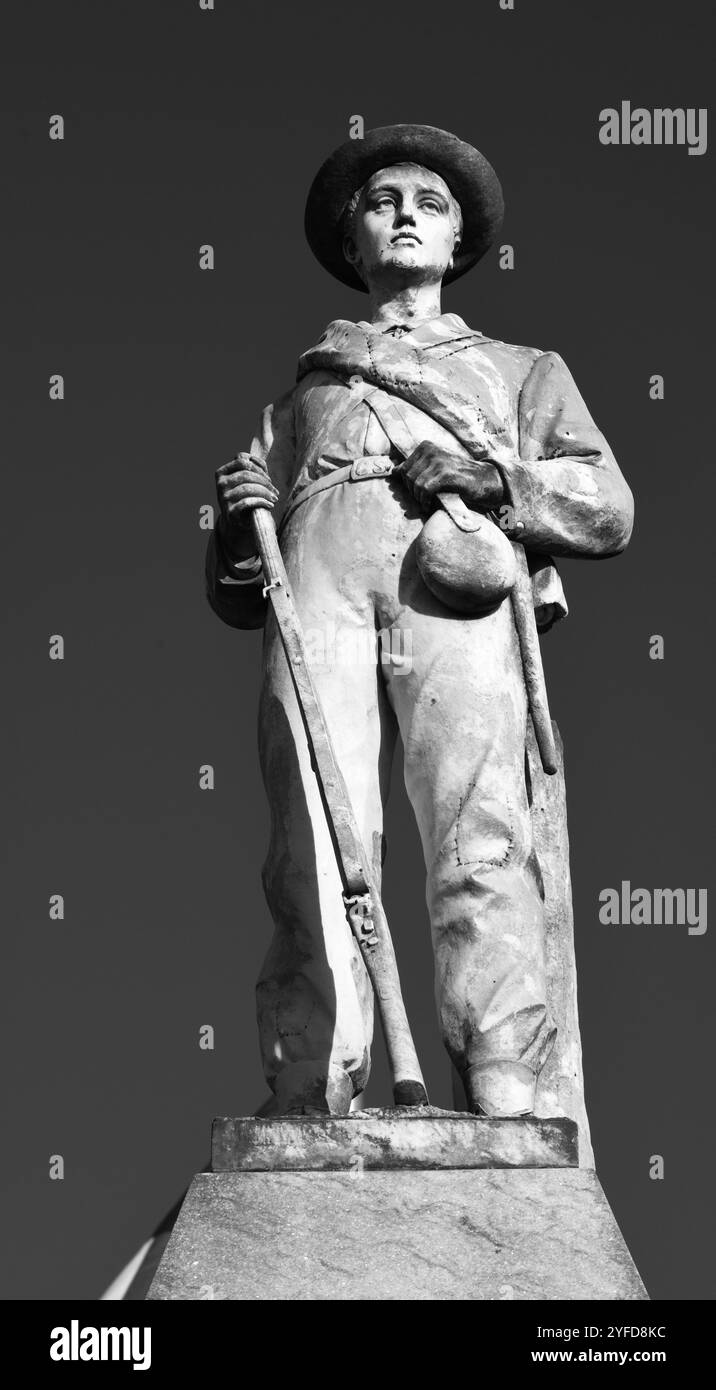 The Confederate Soldier statue on the Square in Brandon, Mississippi ...