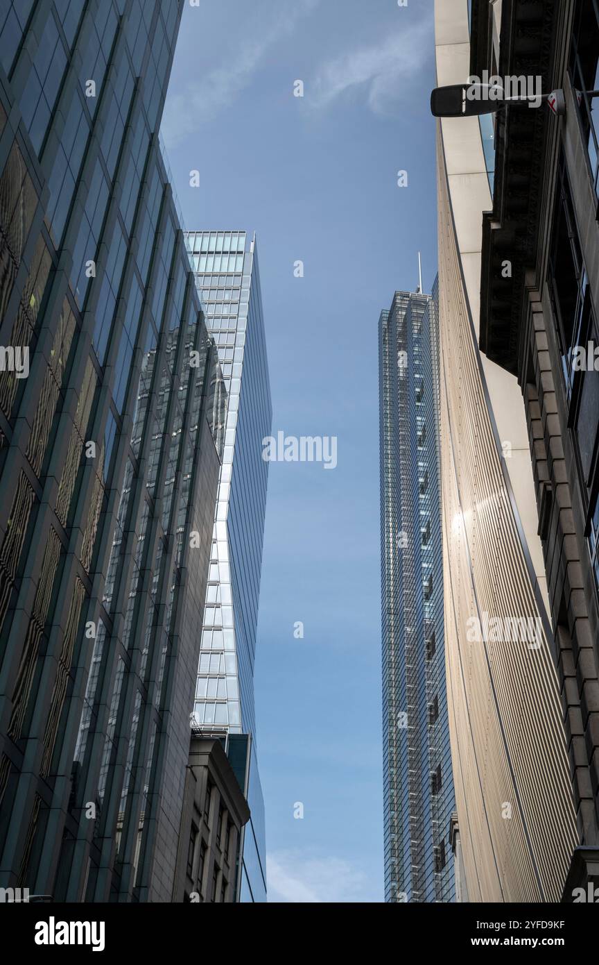 London skyline, office buildings in the city financial business ...