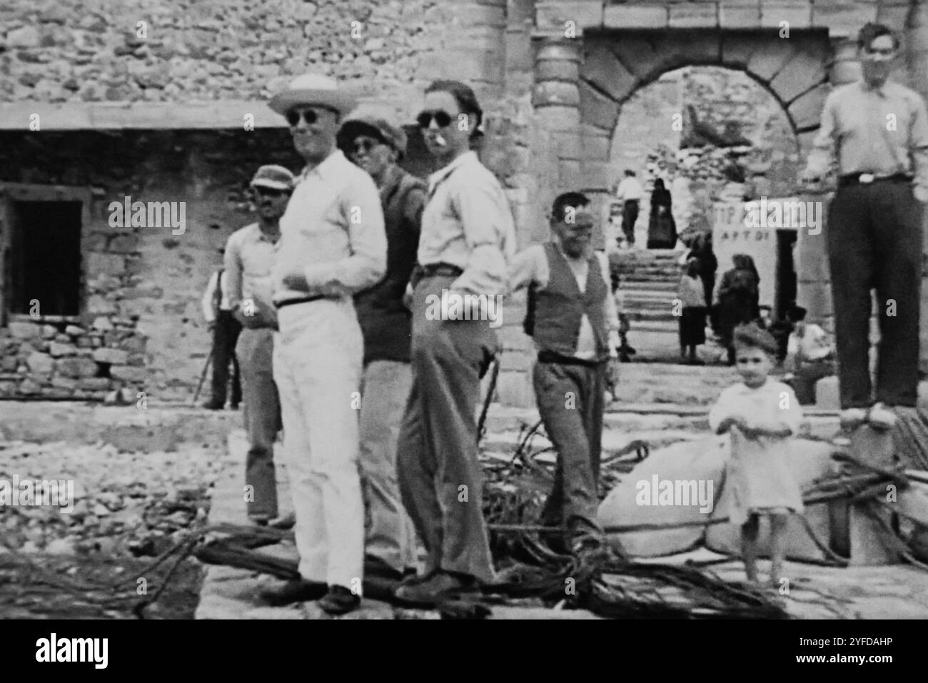 Old Photographs from Spinalonga, Crete, Greece Stock Photo - Alamy