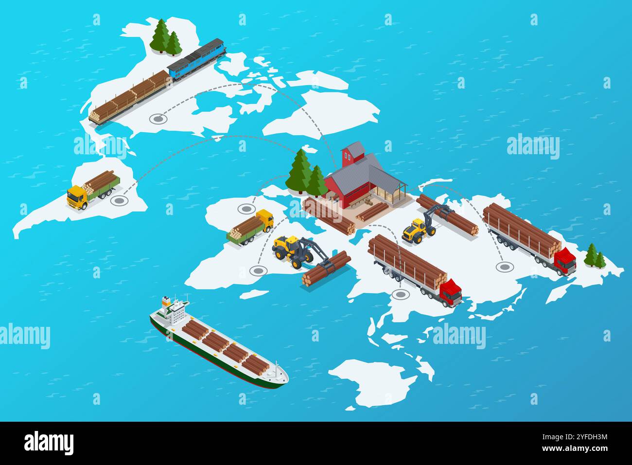 Delivery trucks ireland Stock Vector Images - Alamy