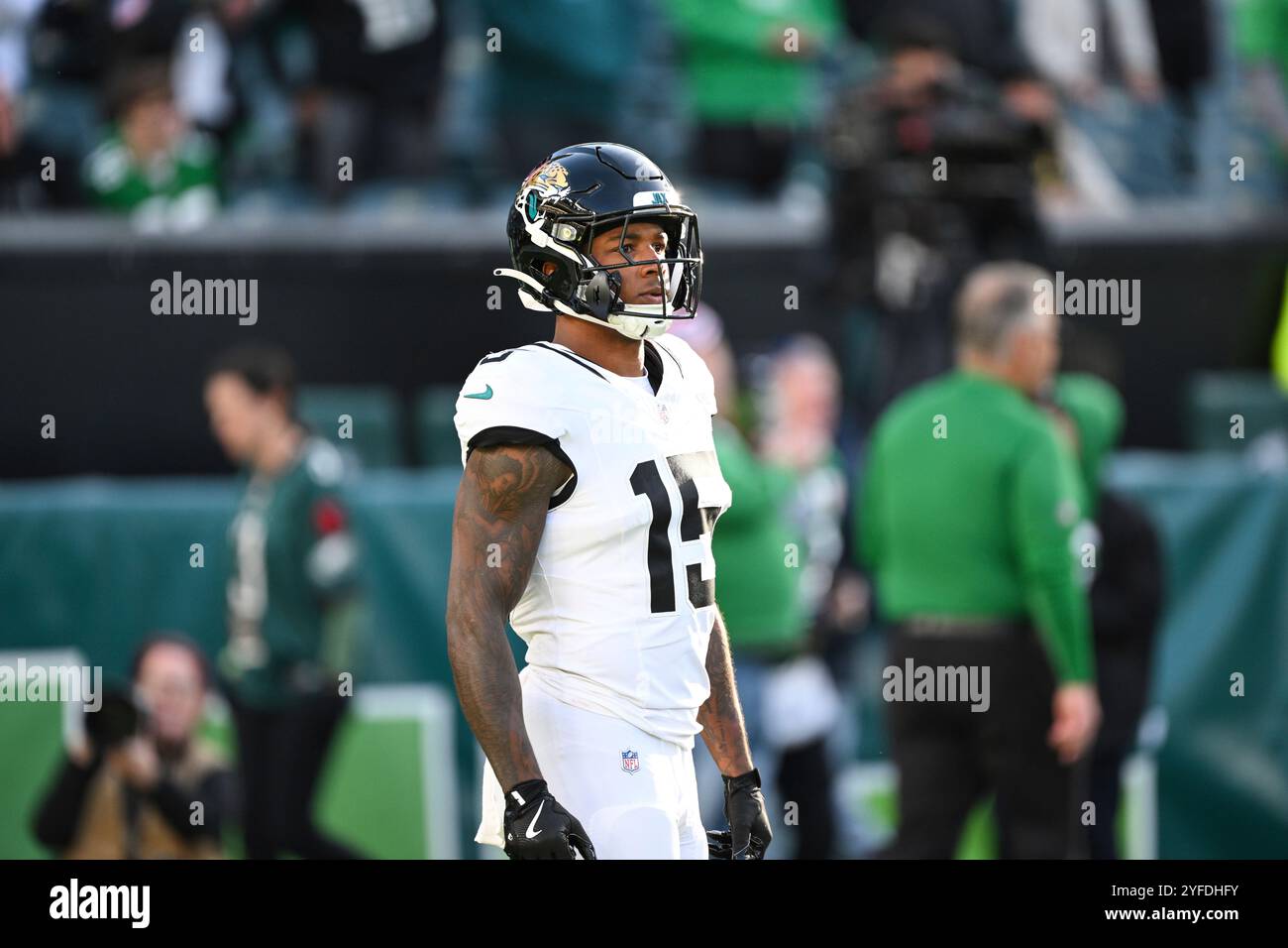 Jacksonville Jaguars wide receiver Tim Jones (15) looks on during pre ...