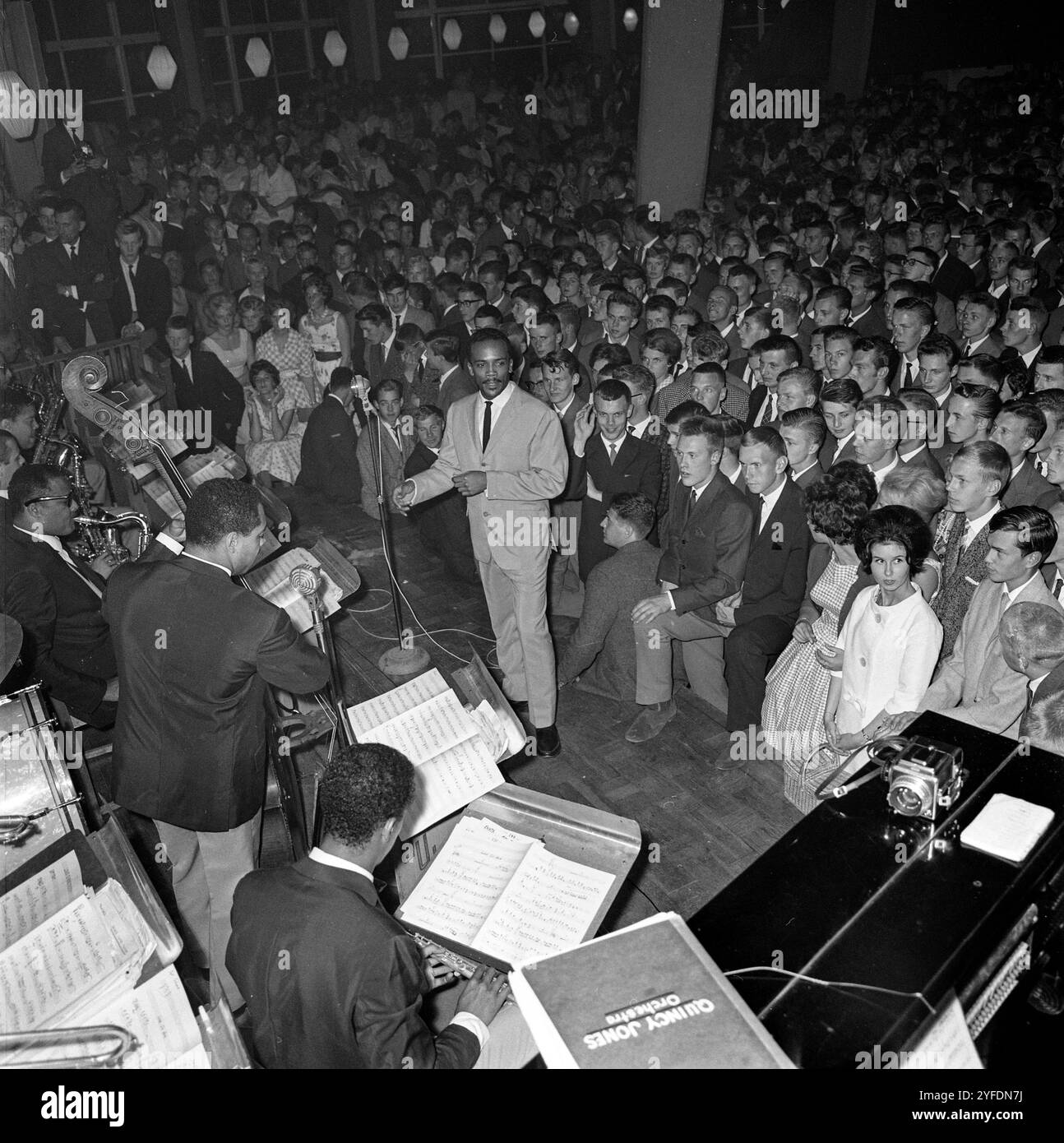 SWEDEN 1960Music legend Quincy Jones, an American music producer, TV ...