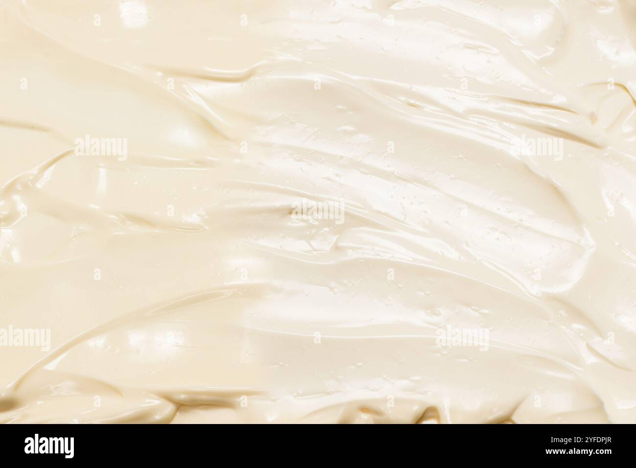White whipped cream texture. Top view Stock Photo - Alamy