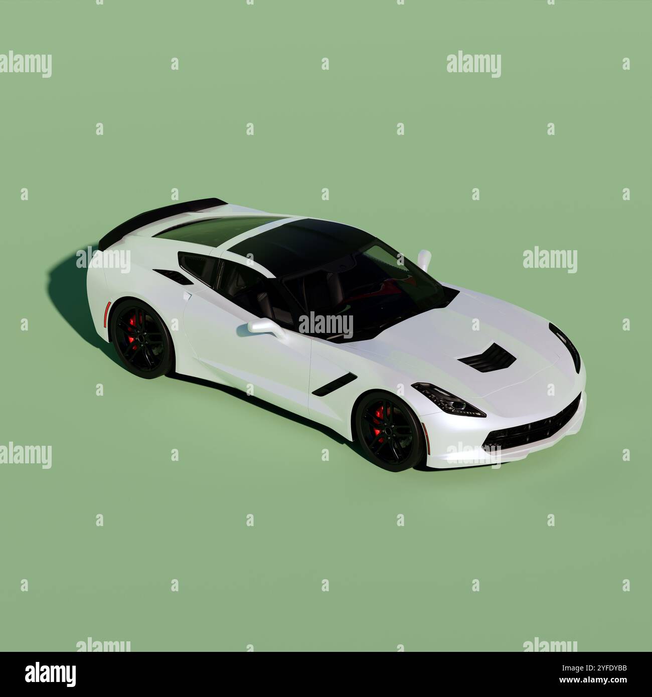 4K Square a white car with purple background Stock Photo - Alamy