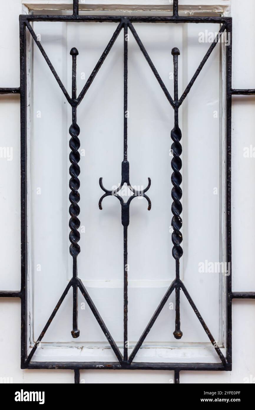 Wrought iron window bars hi-res stock photography and images - Alamy