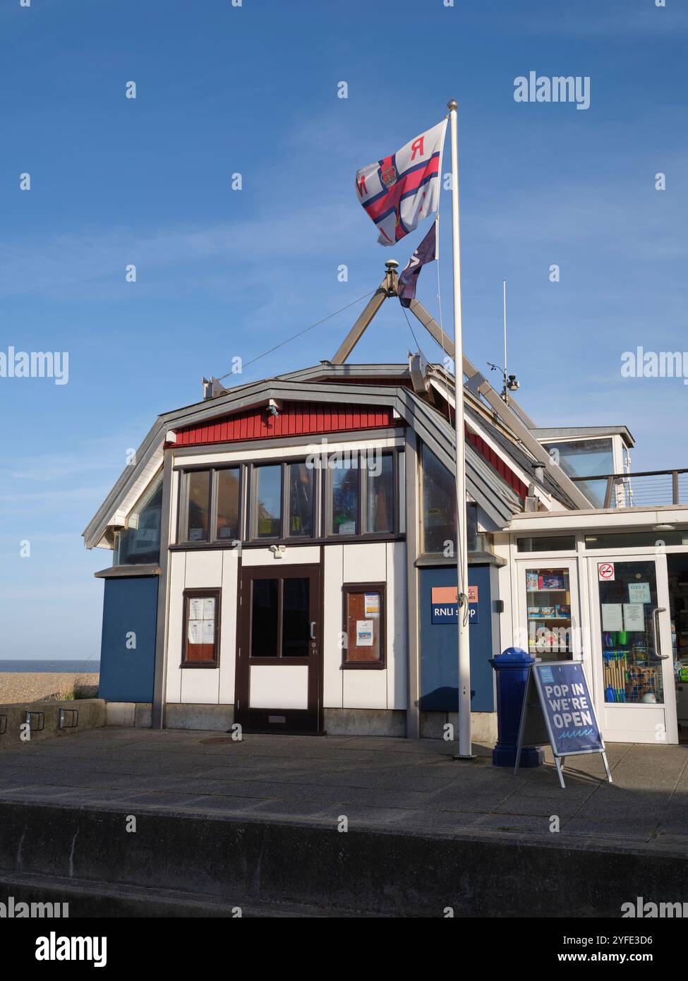 RNLI Shop beside Aldeburgh Lifeboat Station Suffolk Stock Photo - Alamy