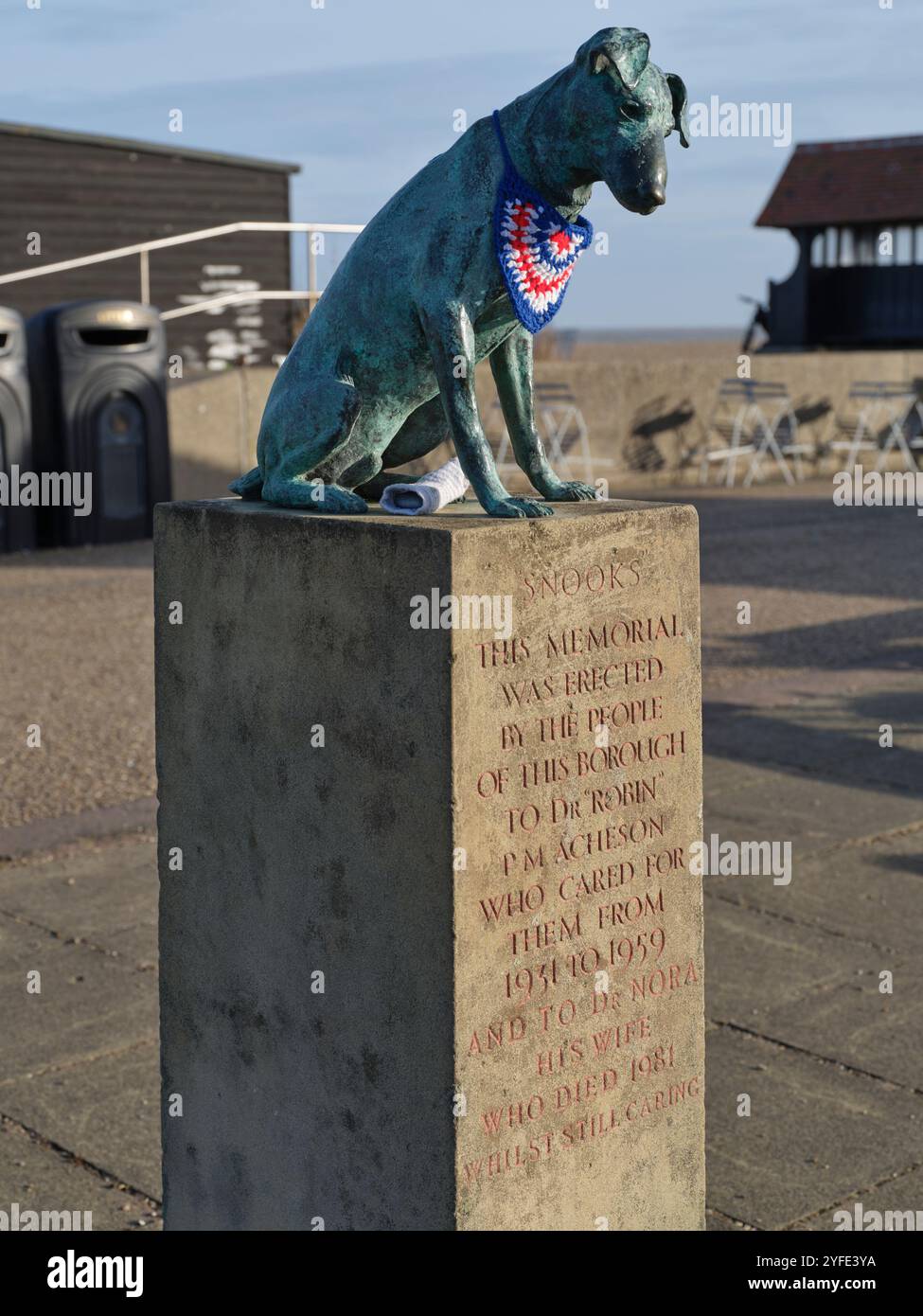 Bronze model of dog Snooks in memory of Dr Robin PM Acheson in ...