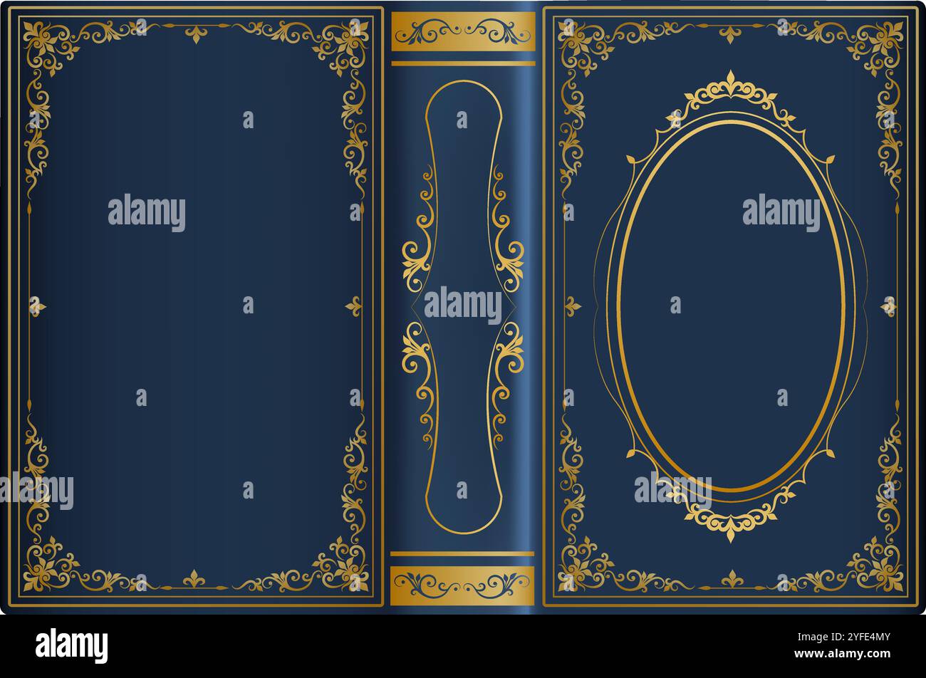 Old book gold cover hi-res stock photography and images - Alamy