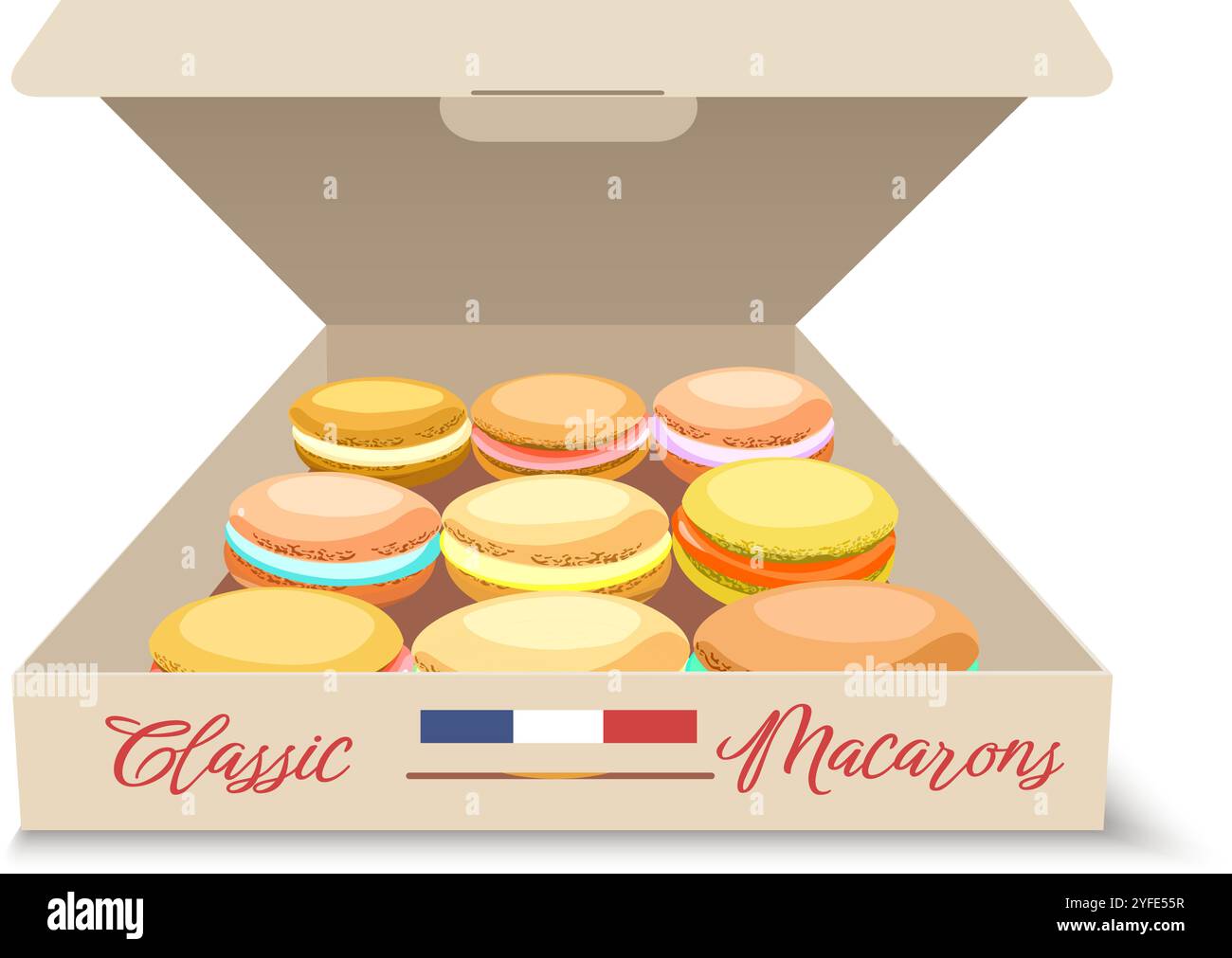 Biscuit carton Stock Vector Images - Alamy