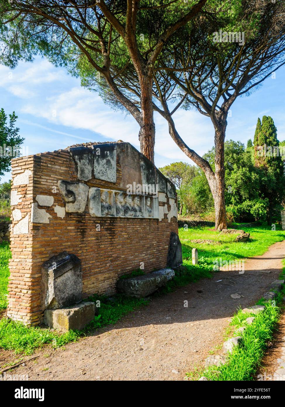 Tomb of Hilarus Fuscus in the ancient Appian way built by Appius ...
