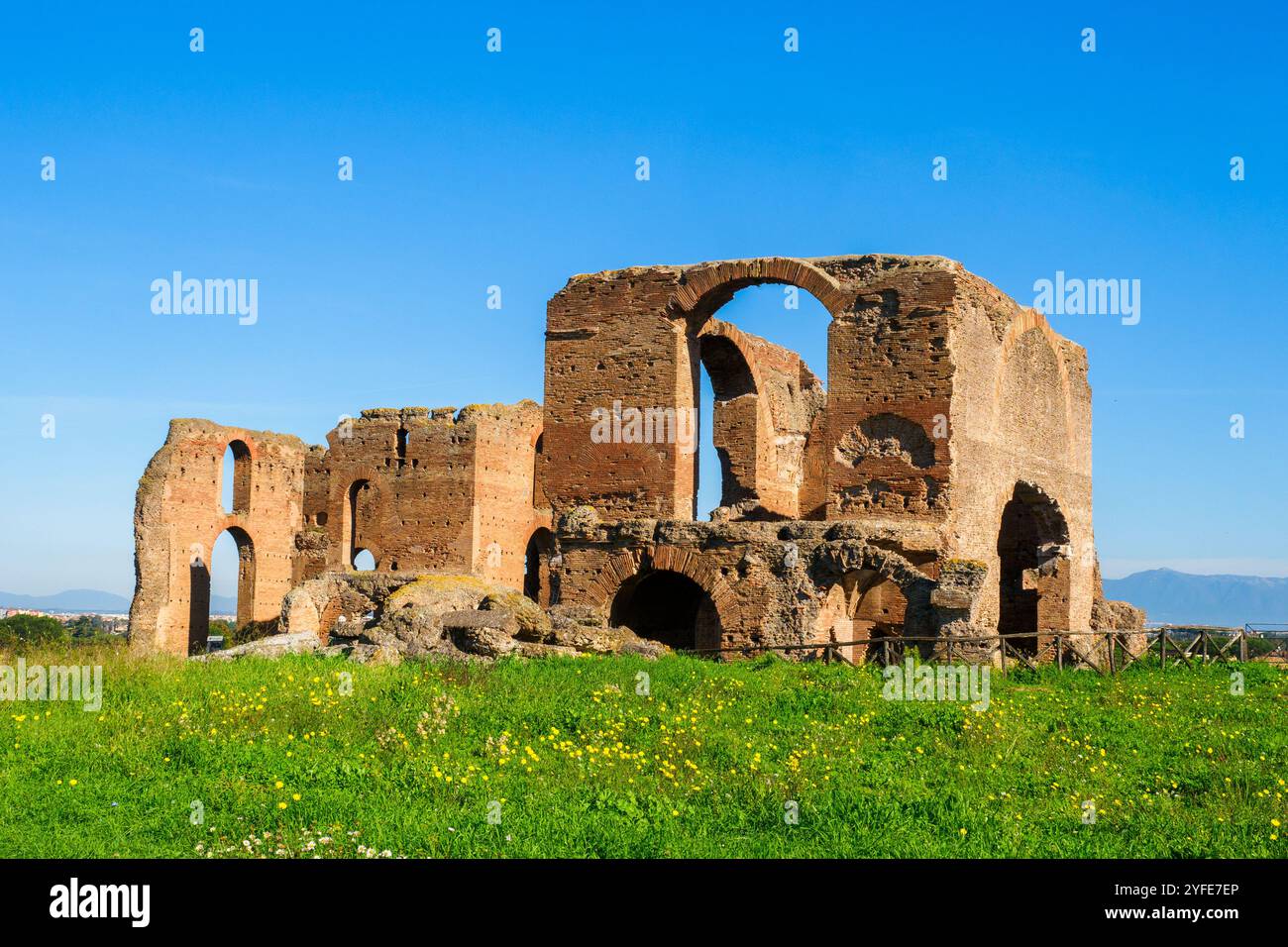 Biulding of the Calidarium thermal rooms - Villa of the Quintilii in ...