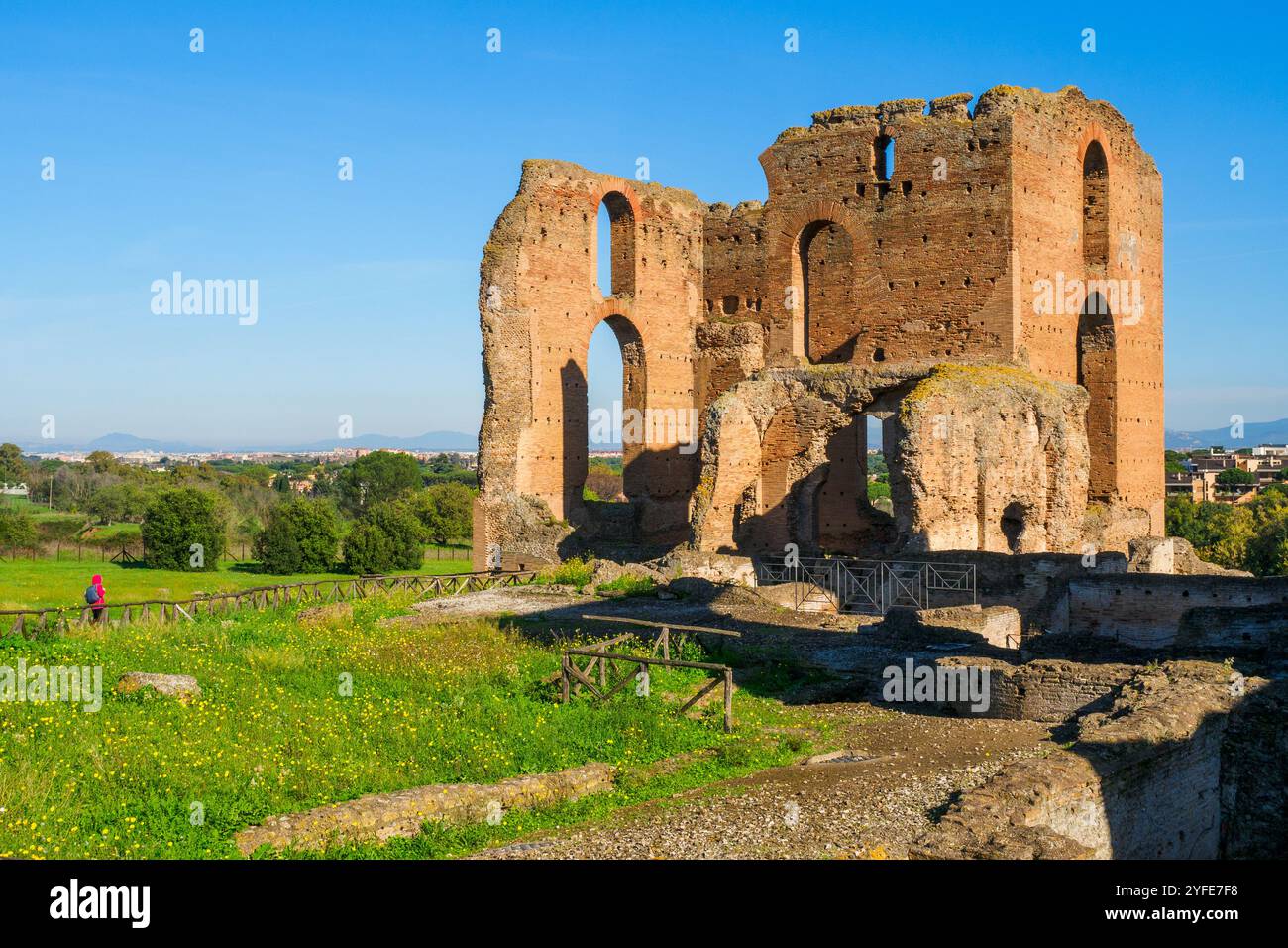 Biulding of the Calidarium thermal rooms - Villa of the Quintilii in ...