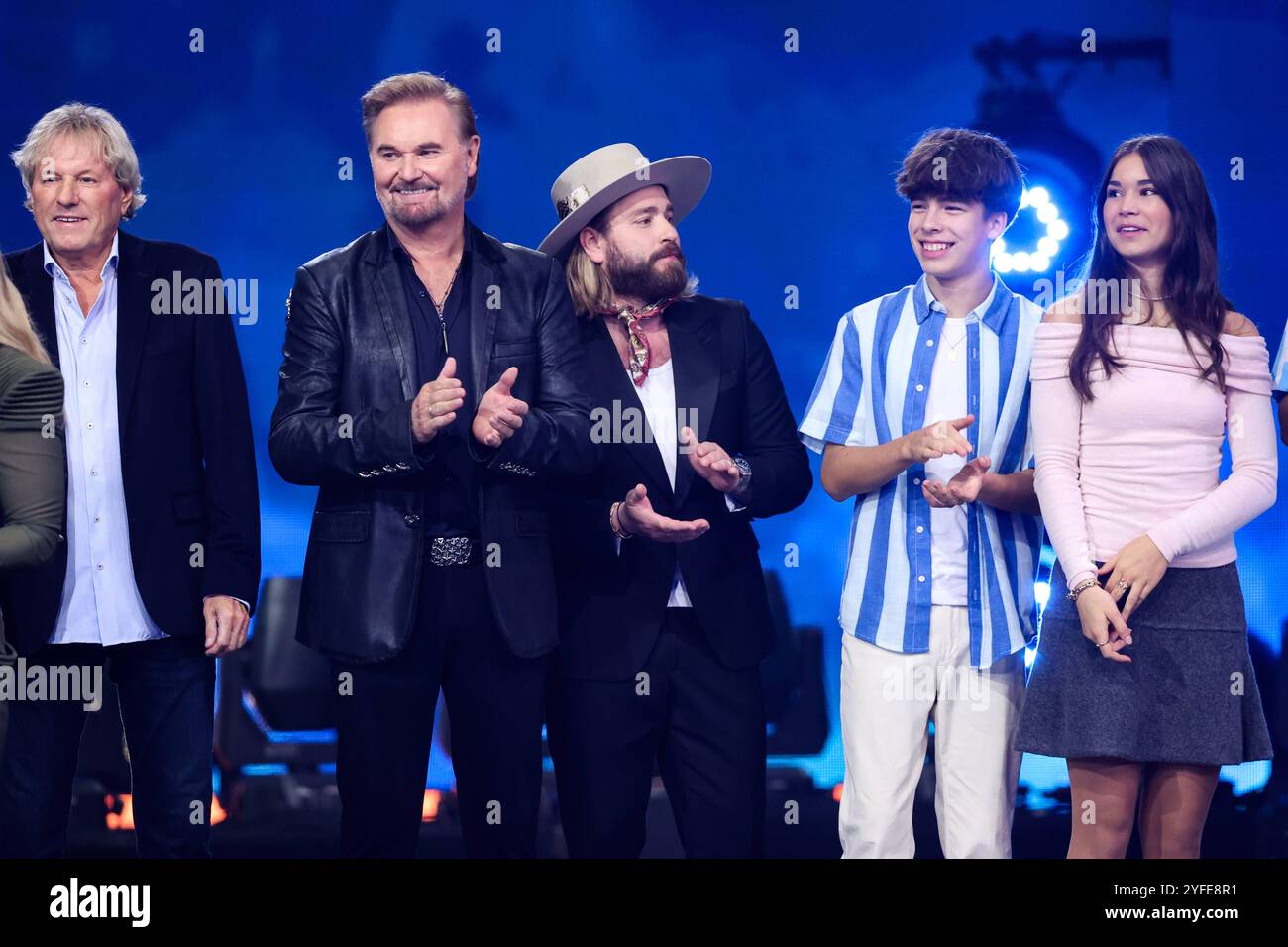 v.l. Saenger Bernhard Brink, Saenger Nik P., Saenger Baschi, Xaver ...