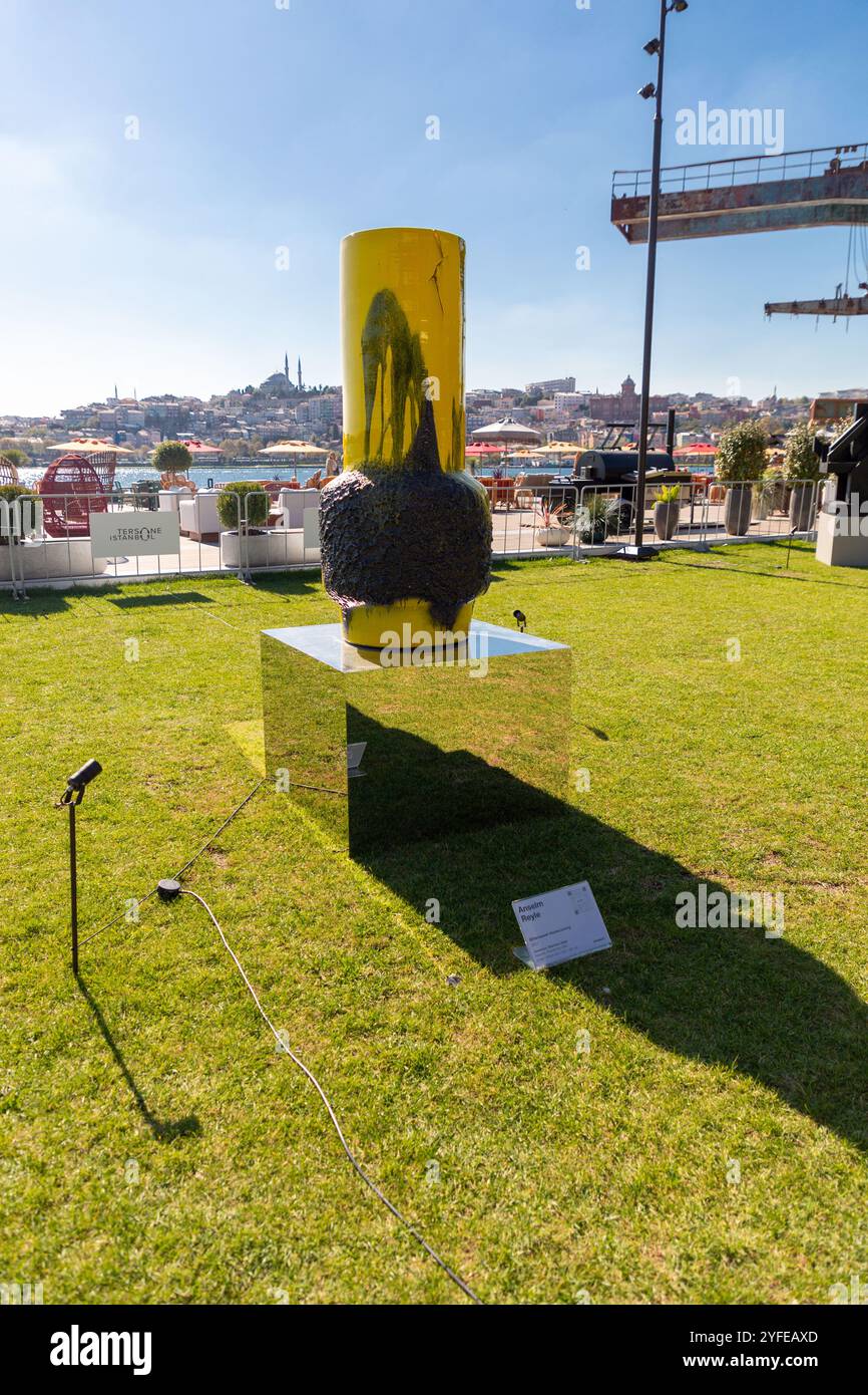 Istanbul, Turkiye - OCT 26, 2024: Outdoor sculpture exhibit of the ...