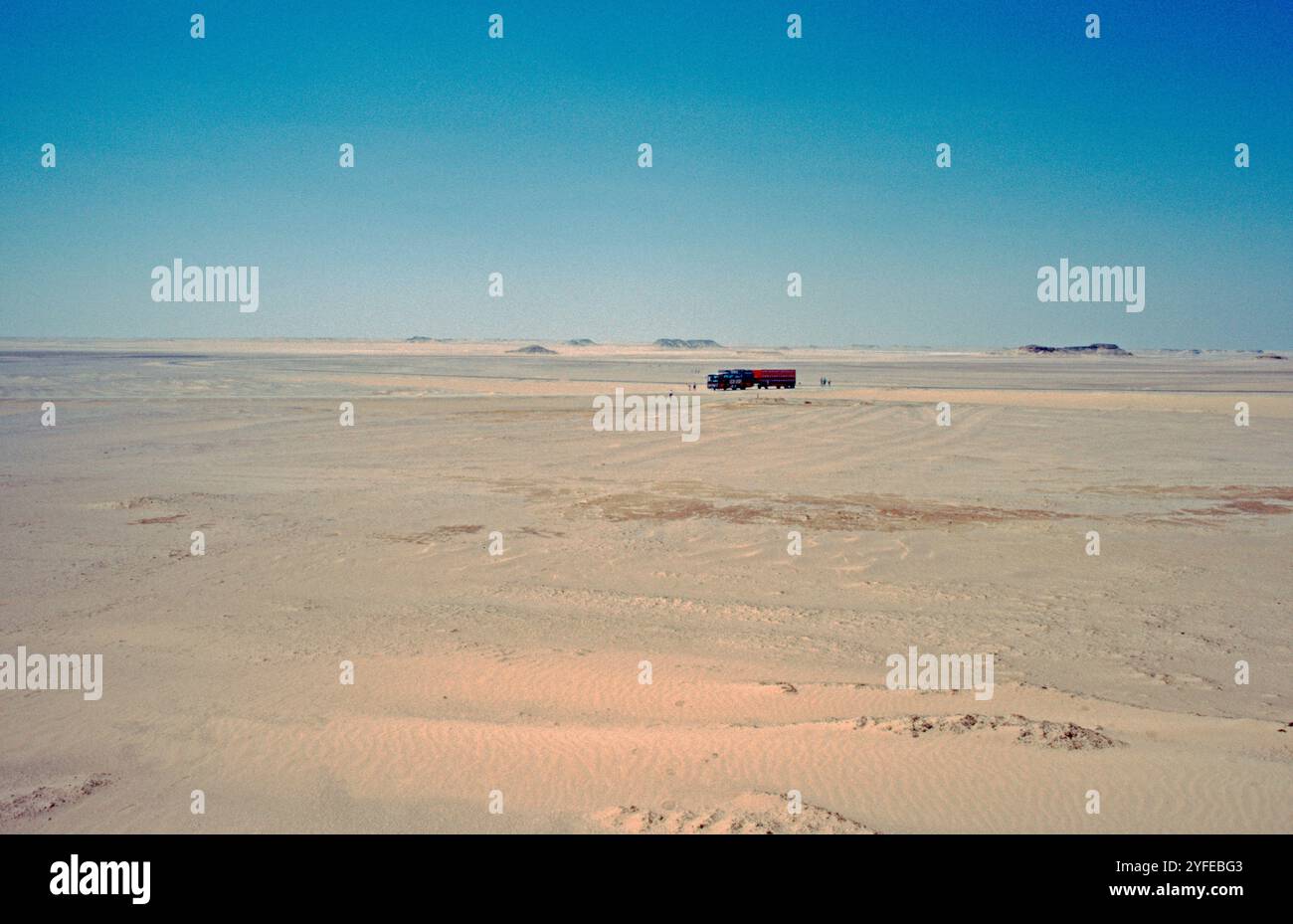 Rotel Tours party during lunch break, Libyan Desert, Egypt, September ...