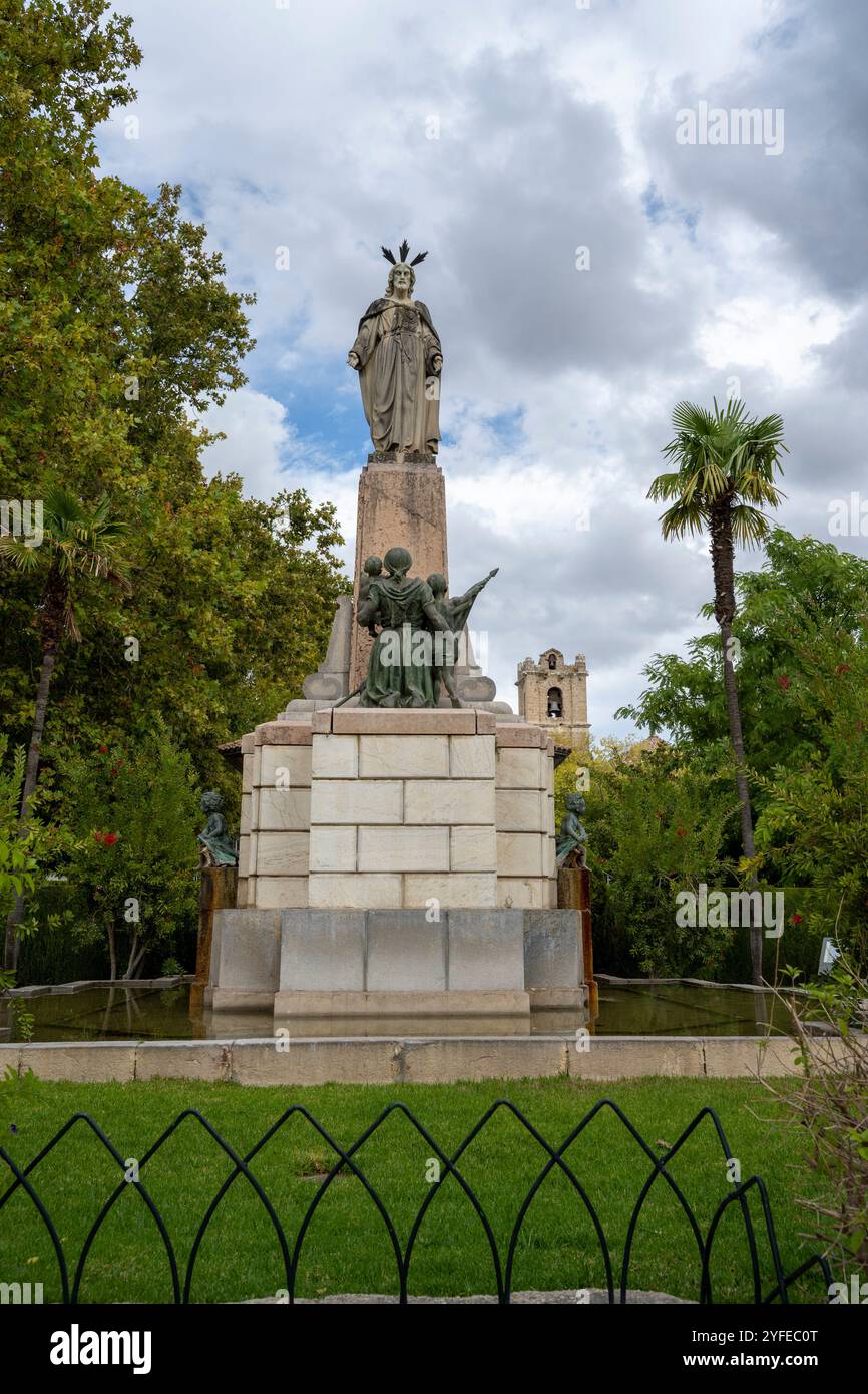 monument to the Sacred Heart of Jesus, in Priego de Cordoba, Andalusia ...