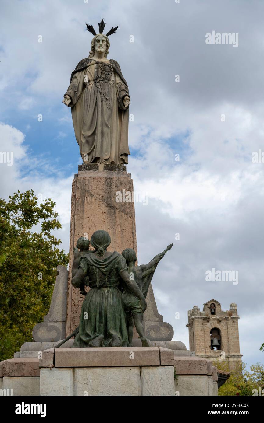 monument to the Sacred Heart of Jesus, in Priego de Cordoba, Andalusia ...