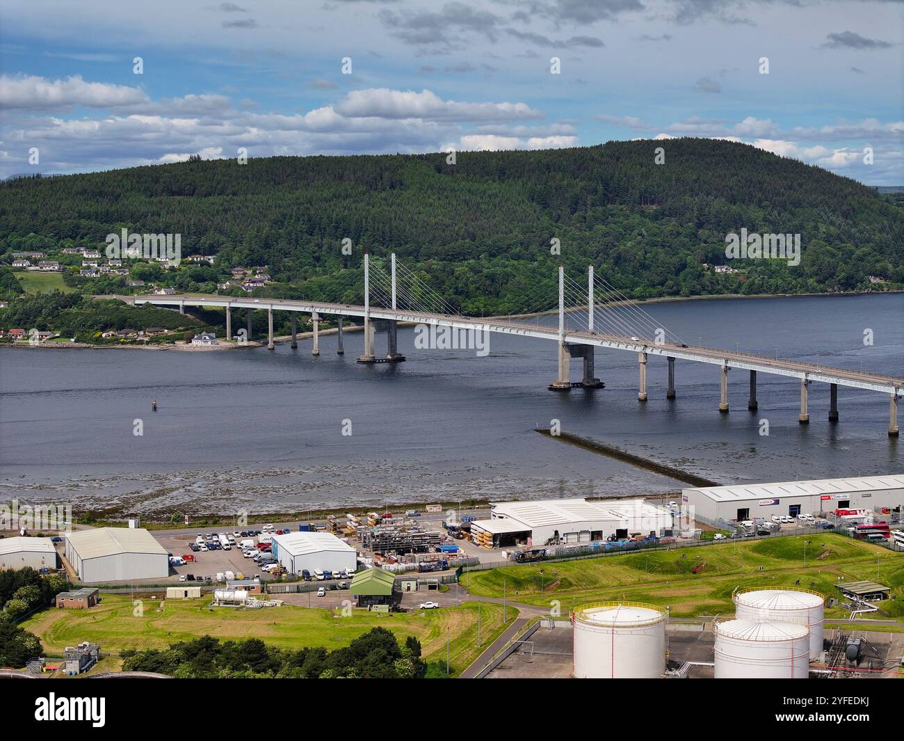 Kessock bridge aerial view hi-res stock photography and images - Alamy