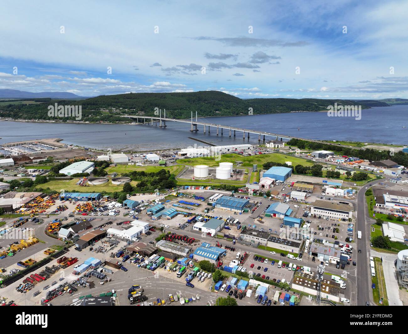 Aerial drone view of Inverness Stock Photo - Alamy