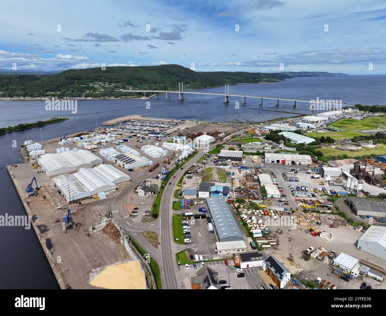 Kessock bridge aerial view hi-res stock photography and images - Alamy